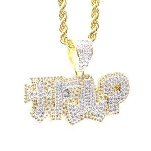 Accessories | 14k Gold Diamond Iced Out Custom Trap Charm Chain | Poshmark
